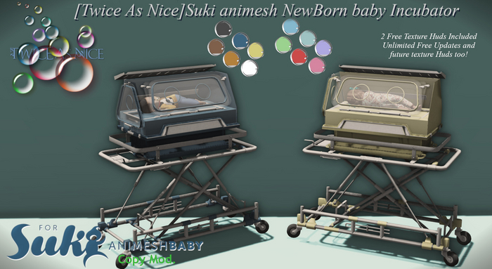 Second Life Marketplace - [Twice As Nice]Suki animesh NewBorn baby ...